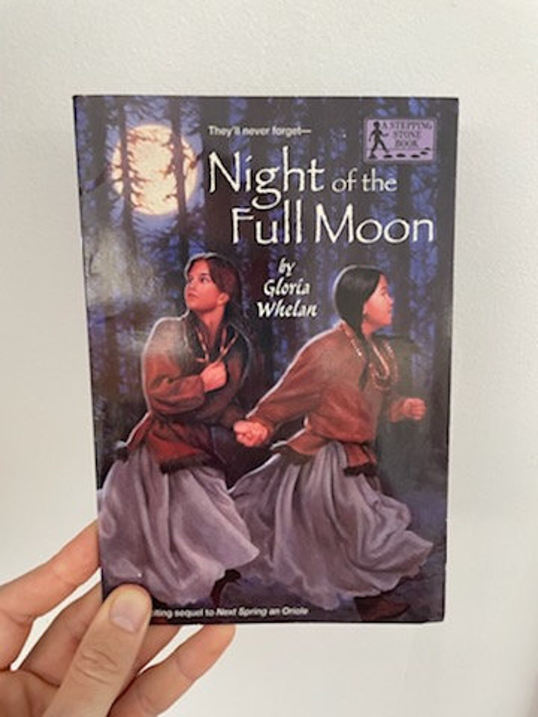 1993 Paperback Night of the Full Moon by Gloria Whelan Novel A Stepping ...