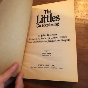1970s Little Apple Scholastic Paperback Chapter Book, the Littles Go ...
