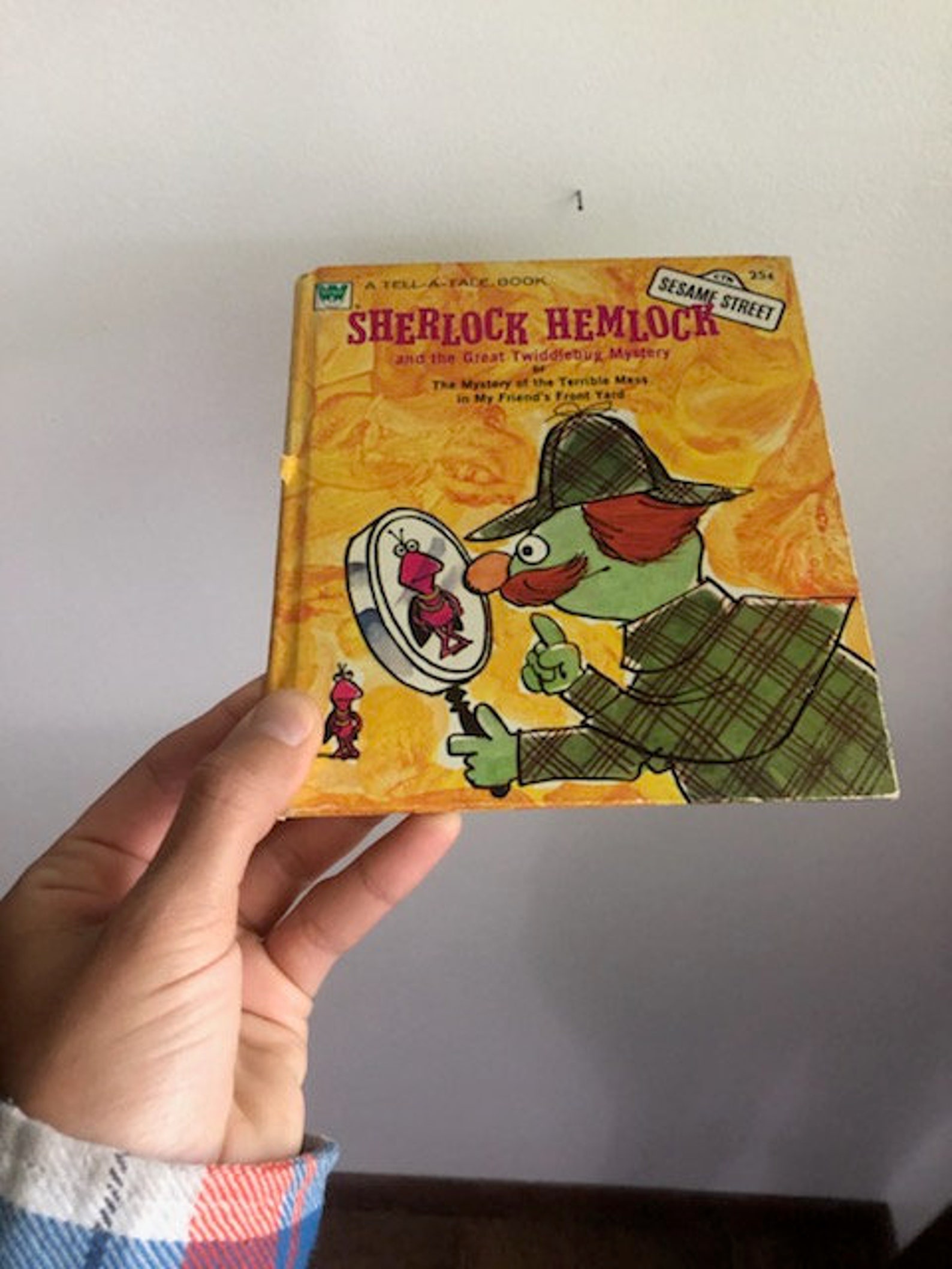 Vintage 1972 Sesame Street SHERLOCK HEMLOCK Book Reading Education ...