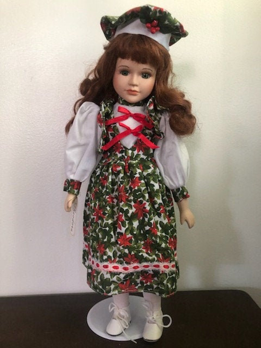 Vintage Timeless Elegance 16" Porcelain Doll With Stand and Original ...
