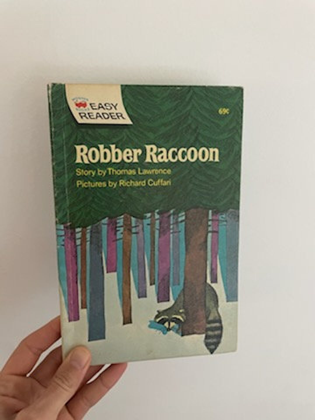 1971 Wonder Books Easy Reader 69 Cents, Robber Raccoon by Thomas ...