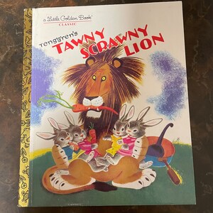 1980 A Little Golden Books Classic Tenggren's Tawny Scrawny Lion, Tawny ...