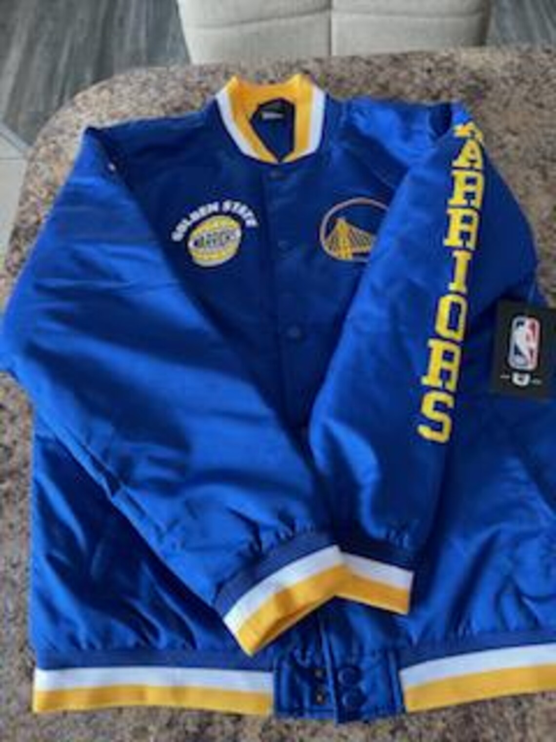 Golden State Warriors NBA 18-20 Size With Tags Varsity Bomber Style ...