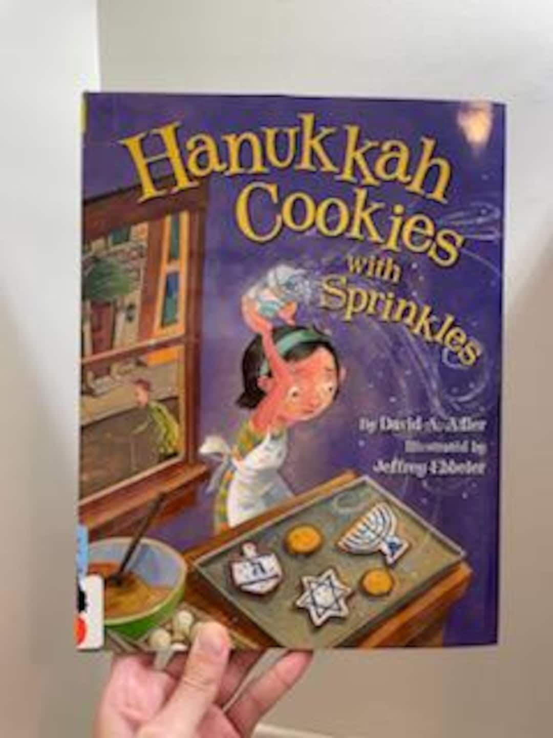 Hardcover Former Library Book Hanukkah Cookies With Sprinkles by David ...