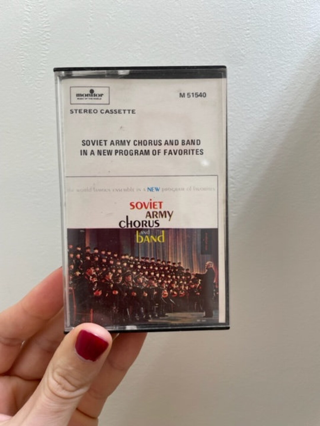 Vintage M51540 Monitor Music of the World Stereo Cassette Tape Soviet ...