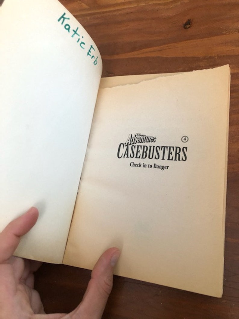 1990s Disney Adventures Casebusters: Check in to Danger Book - Etsy