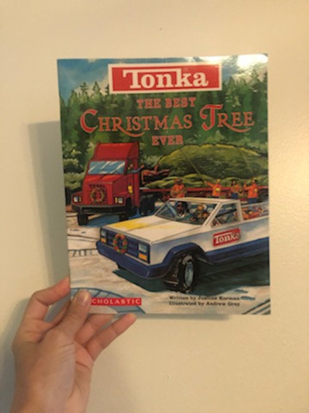 First Scholastic Paperback Printing Tonka the Best Christmas Tree Ever ...