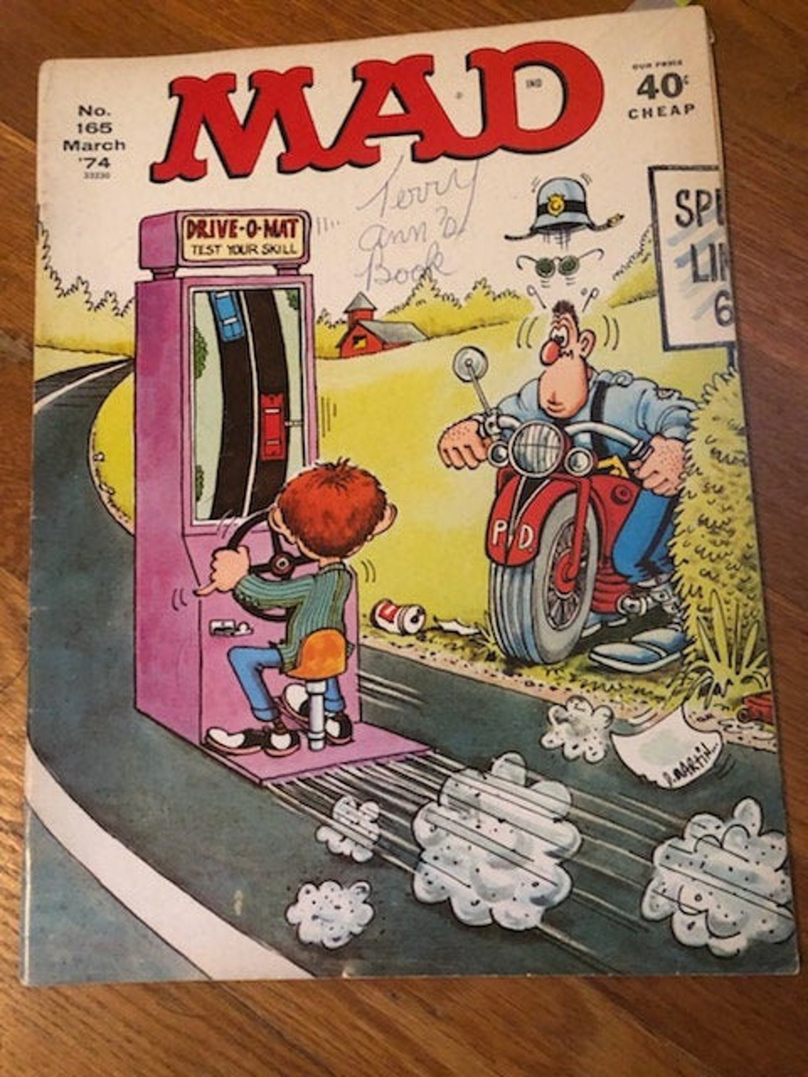 No 165 March 1974 MAD Magazine 40 Cent Issue MAD Magazine | Etsy