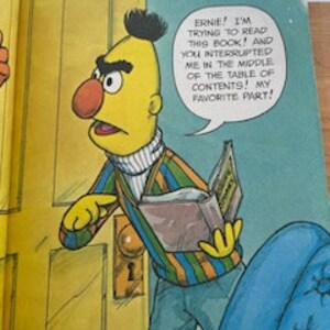 1979 A Little Golden Book the Many Faces of Ernie Sesame Street Book ...