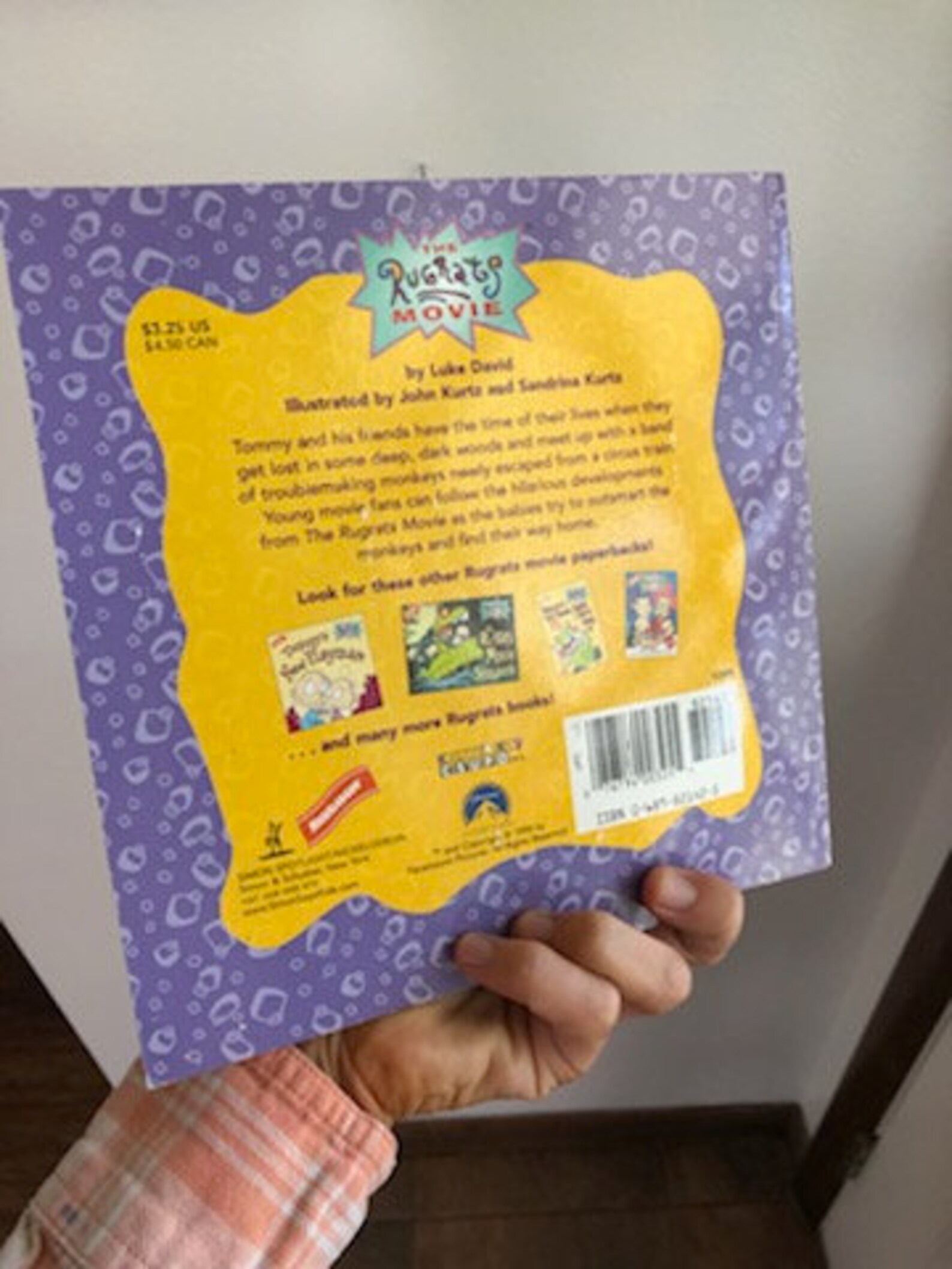 1998 Paperback Nickeloden the Rugrats Versus the Monkeys, the Rugrats ...