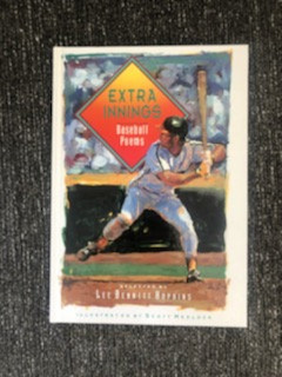 Vintage 1993 Baseball Poems Book Hardcover, Extra Innings Baseball ...