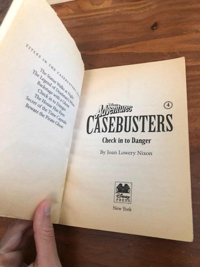 1990s Disney Adventures Casebusters: Check in to Danger Book - Etsy