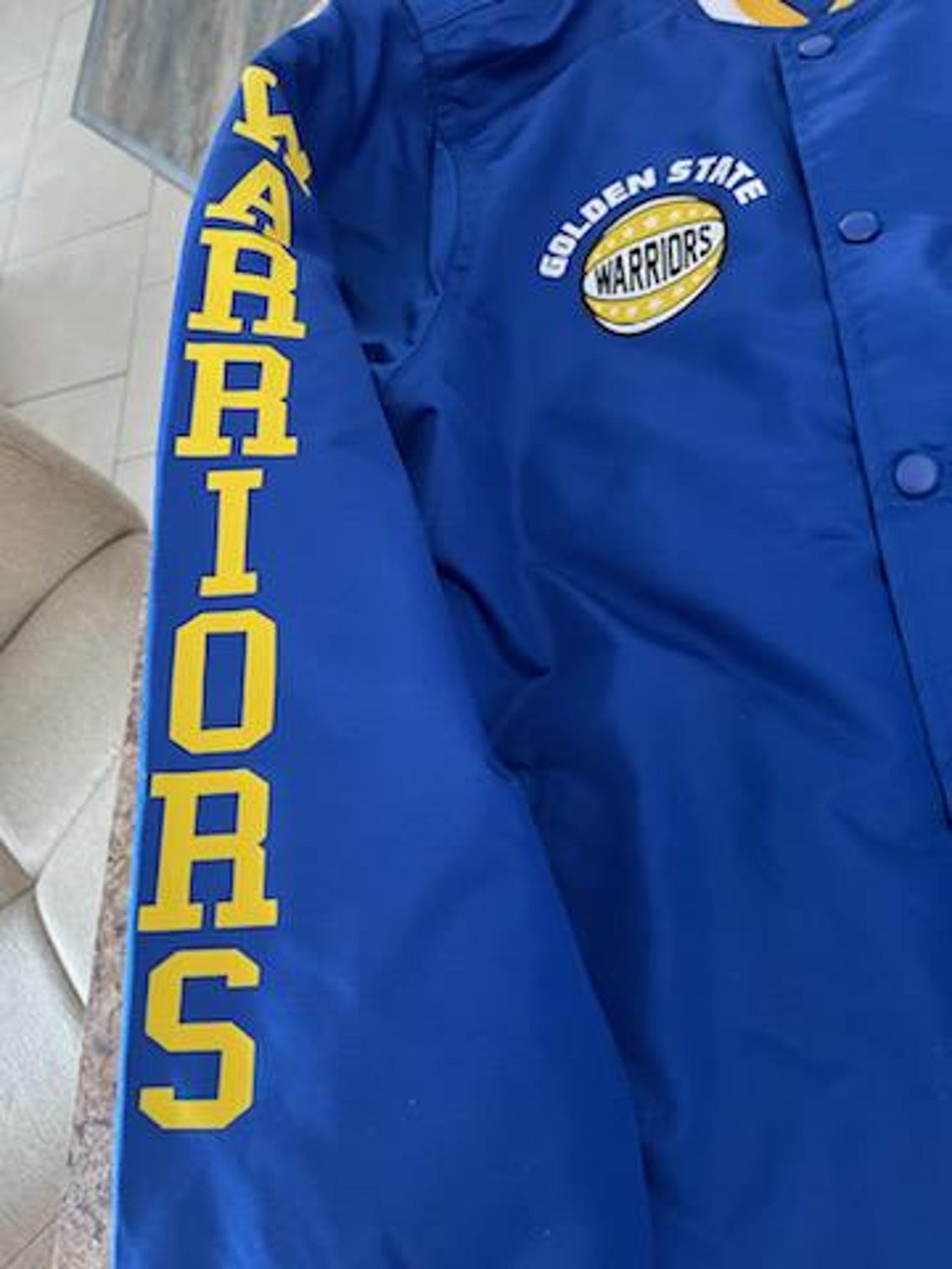 Golden State Warriors NBA 18-20 Size With Tags Varsity Bomber Style ...
