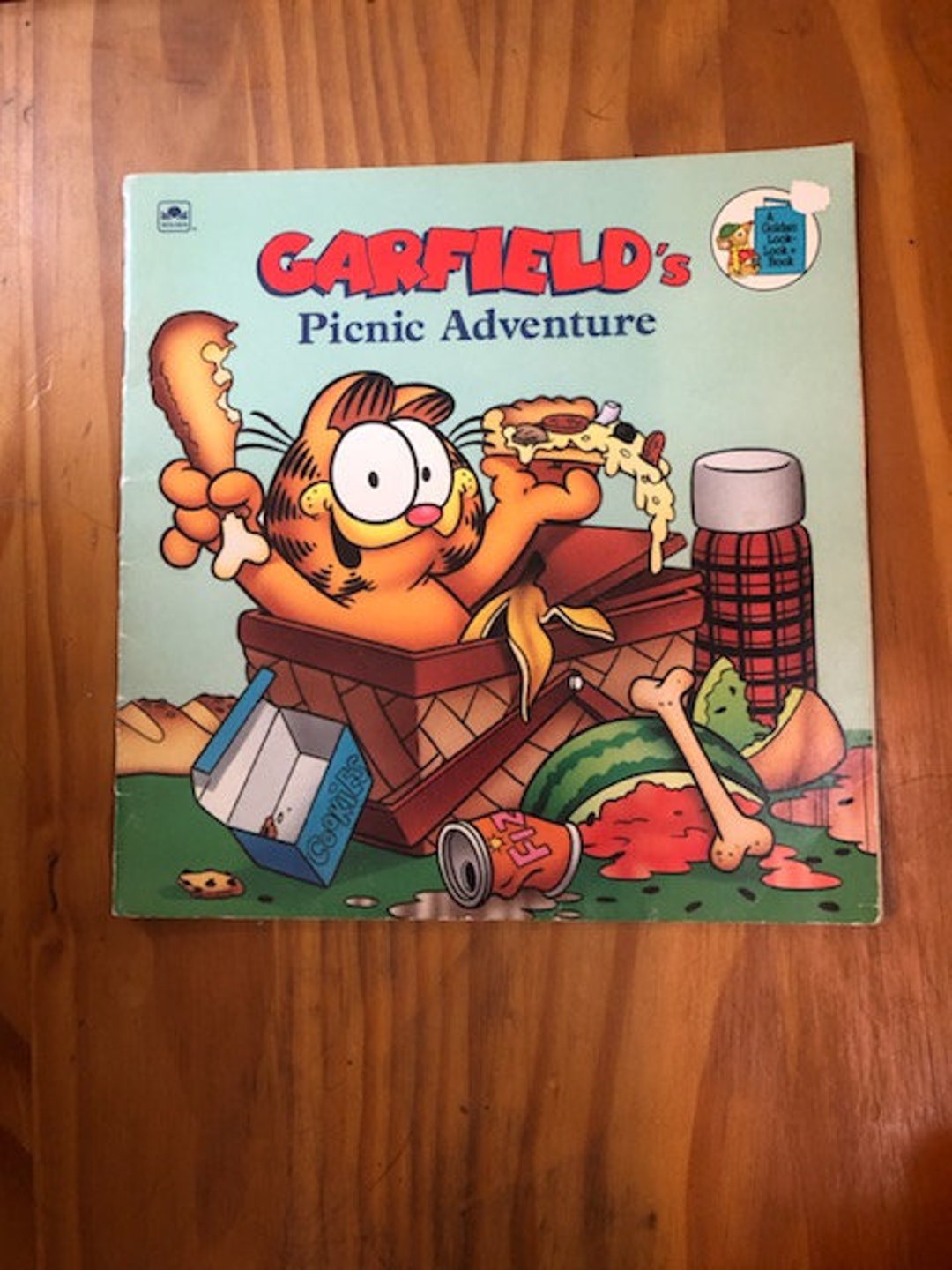 1988 A Golden Look Look Book Paperback Garfield's Picnic Adventure, Jim ...