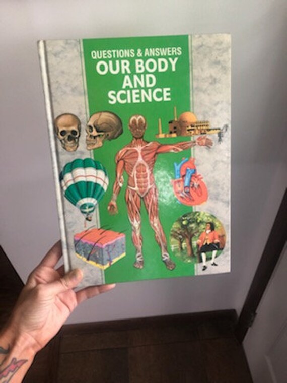 1990 Hardcover Body and Science Reference Book Questions and | Etsy
