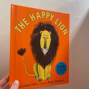 Printed in USA Hardcover Children's Book the Happy Lion the 50th ...
