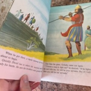 Vintage 1974 A Little Golden Book DAVID and GOLIATH Children's Book ...
