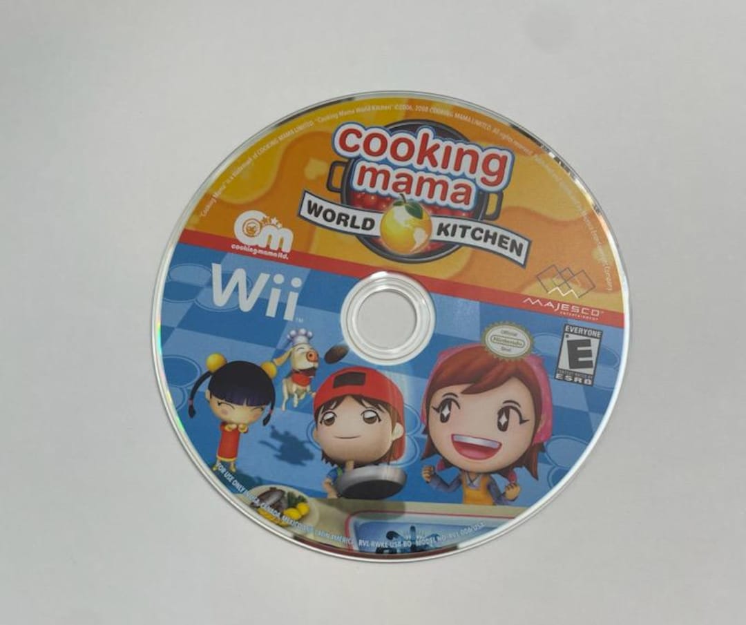 Vintage Used Wii Game Cooking Mama World Kitchen Cooking Mama Wii Game ...