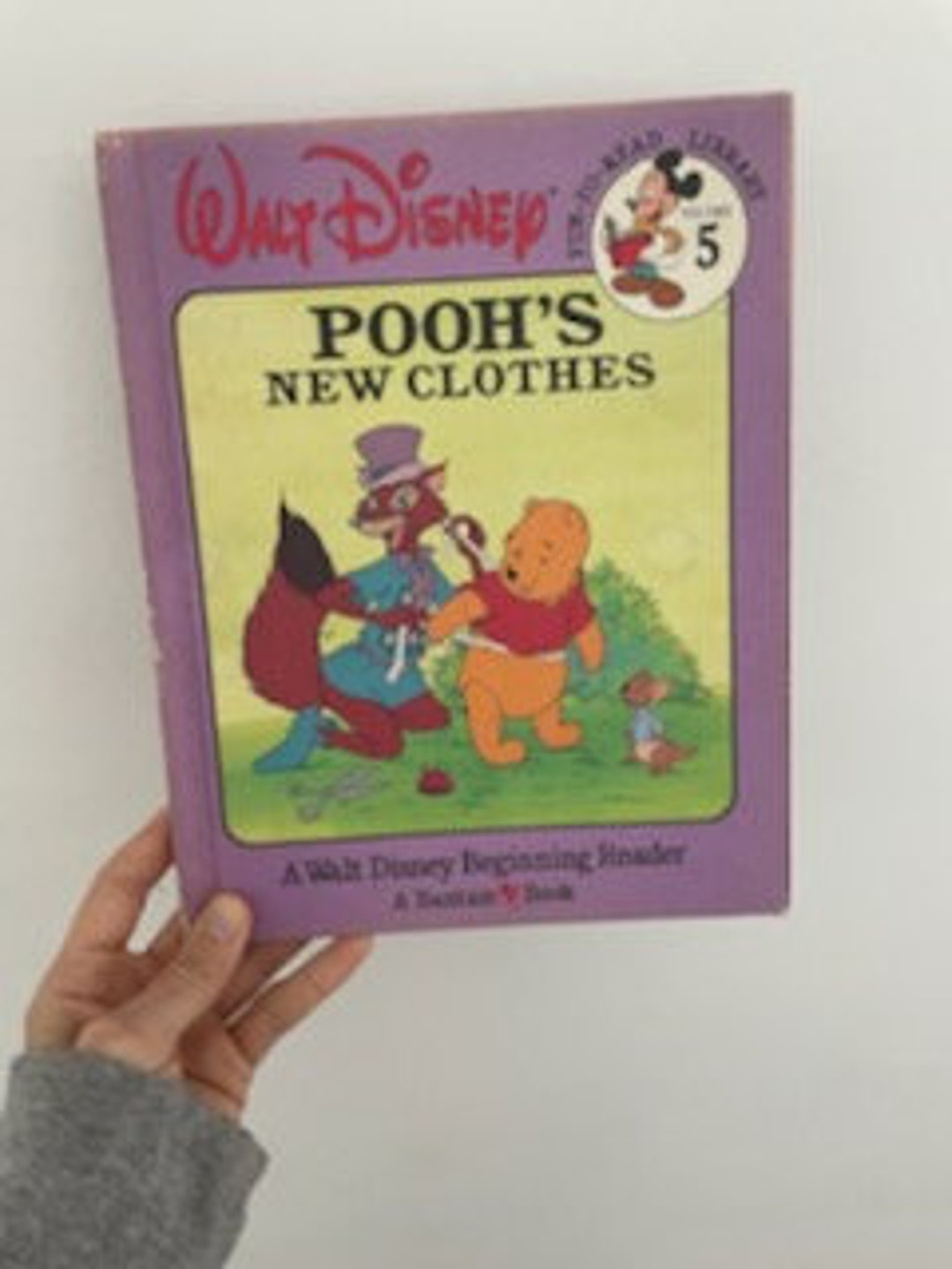1986 Walt Disney Fun to Read Library Volume 5 Pooh's New Clothes A Walt ...