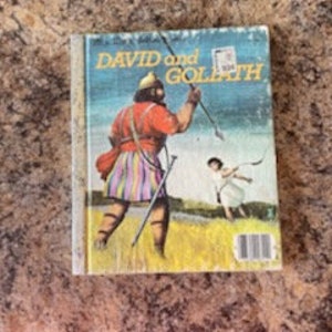 Vintage 1974 A Little Golden Book DAVID and GOLIATH Children's Book ...
