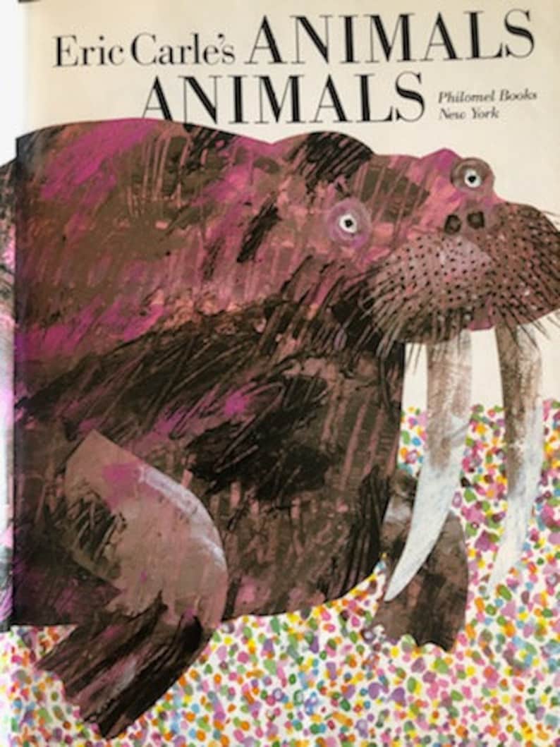 Hardcover Eric Carle's ANIMALS ANIMALS Illustrated | Etsy