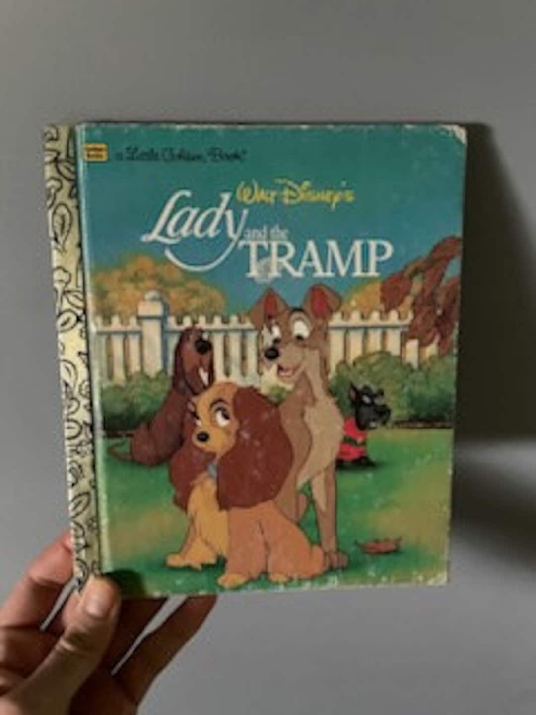 Vintage 1991 Hardcover Walt Disney's Lady and the Tramp A Little Golden ...
