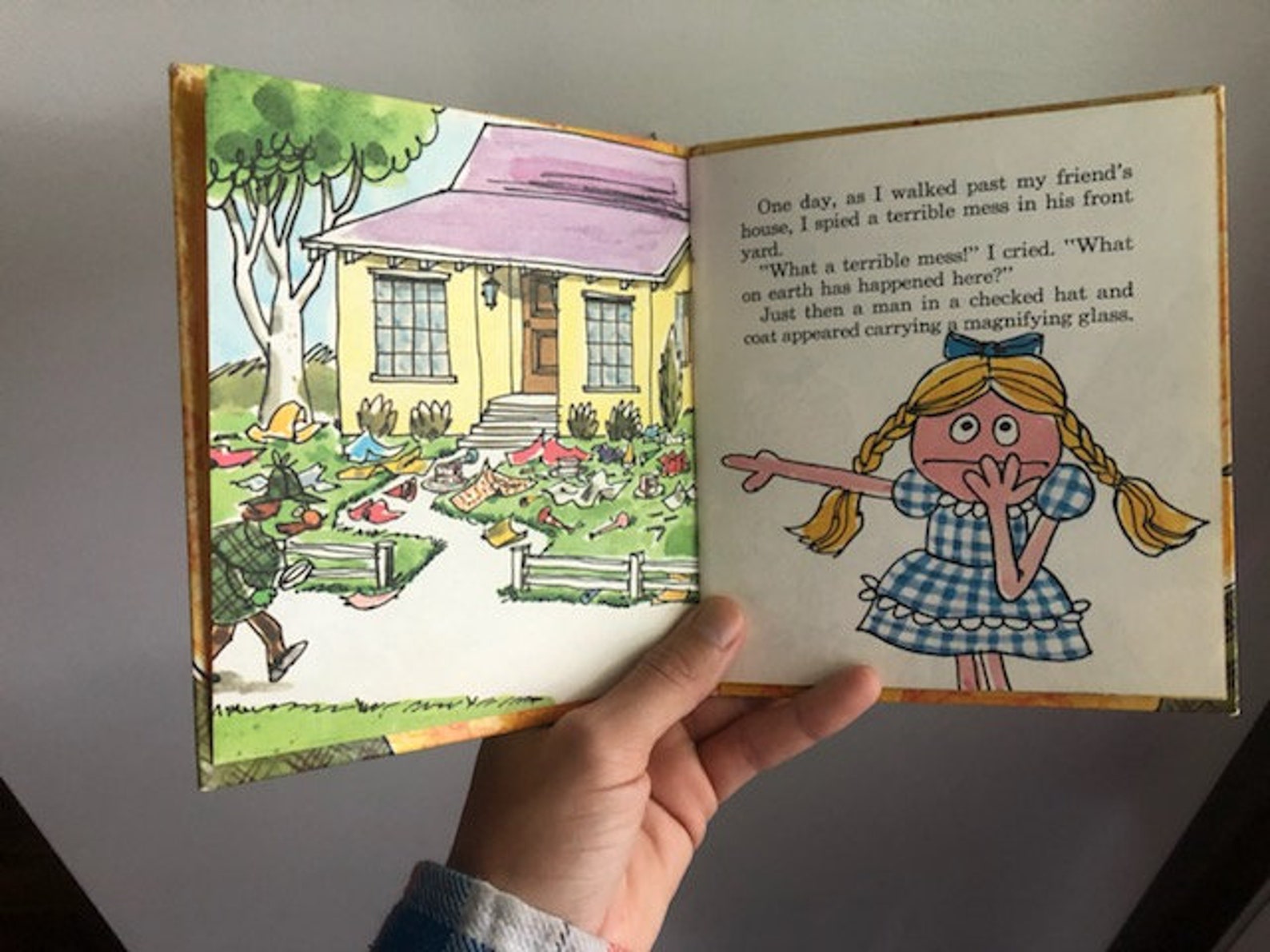Vintage 1972 Sesame Street SHERLOCK HEMLOCK Book Reading Education ...