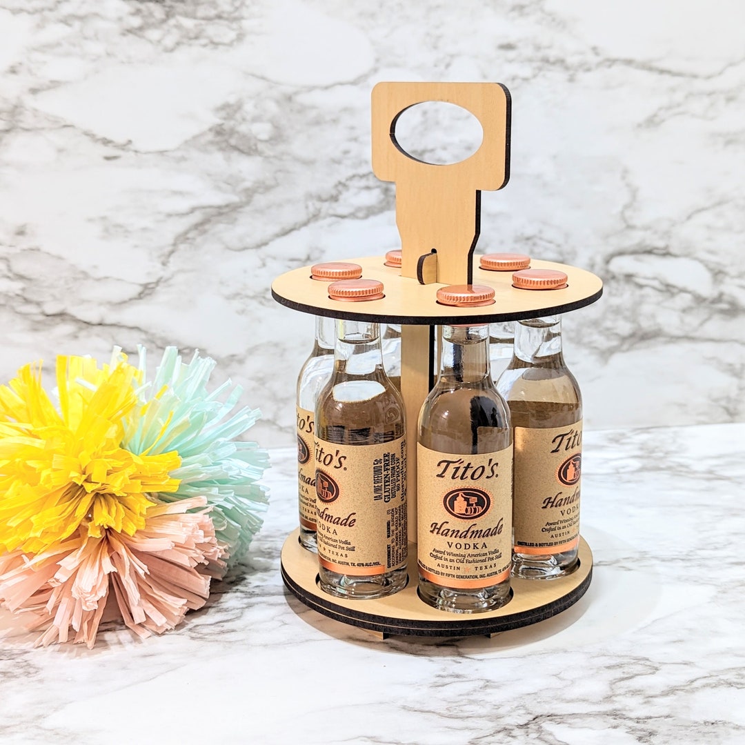 Mini Tito's Liquor Caddy, Mini Shooter Stand, Unique Gift for Him or ...