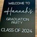 Personalized 2024 Grad Sign, Graduation Prop, Custom Graduation Party ...