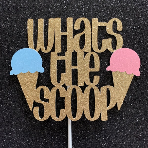 Whats the Scoop Gender Reveal - Etsy