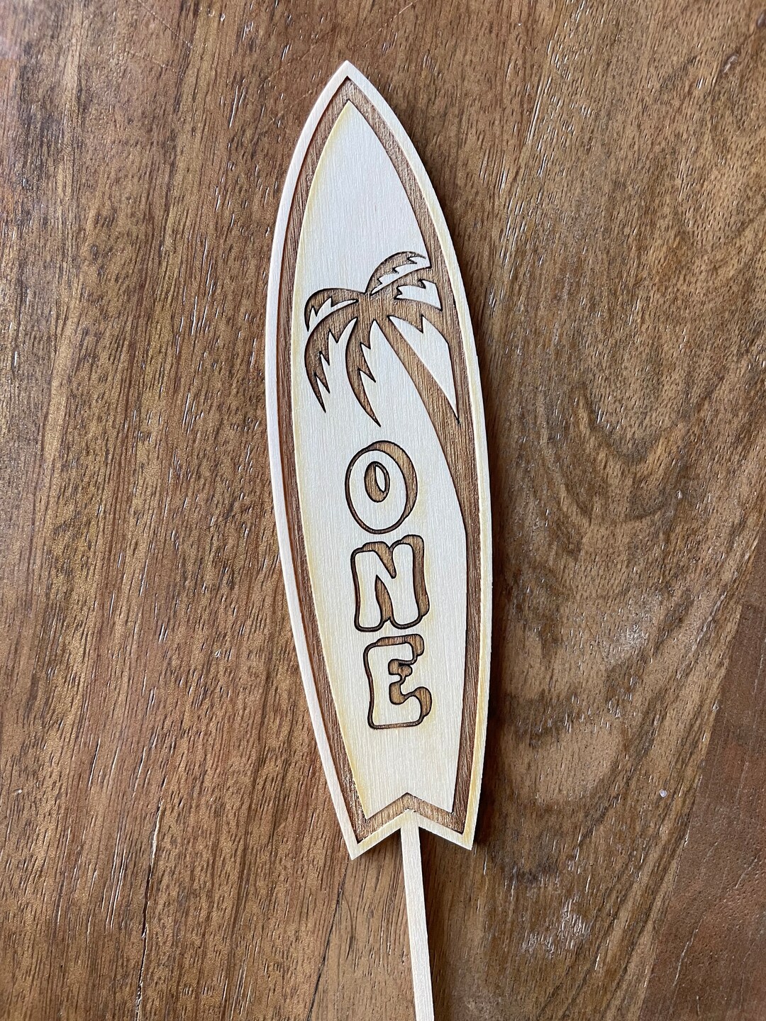 One Surfboard Topper, Surfboard Decorations, Surfer Theme, One Cake ...