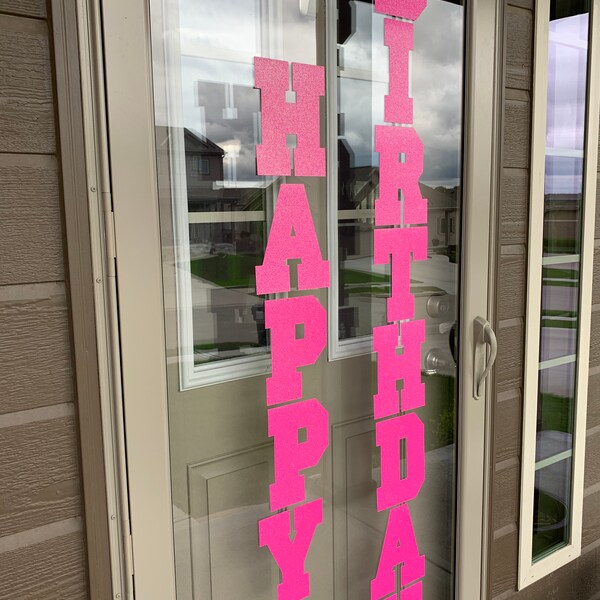 Happy Birthday Door Sign - Etsy