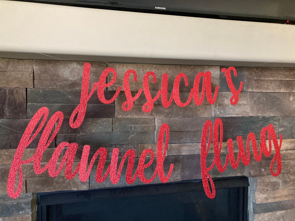 Custom Flannel Fling Banner Flannel Fling Before the Ring | Etsy