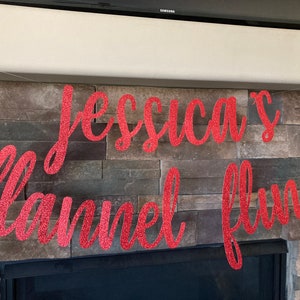 Custom Flannel Fling Banner, Flannel Fling Before the Ring Banner ...