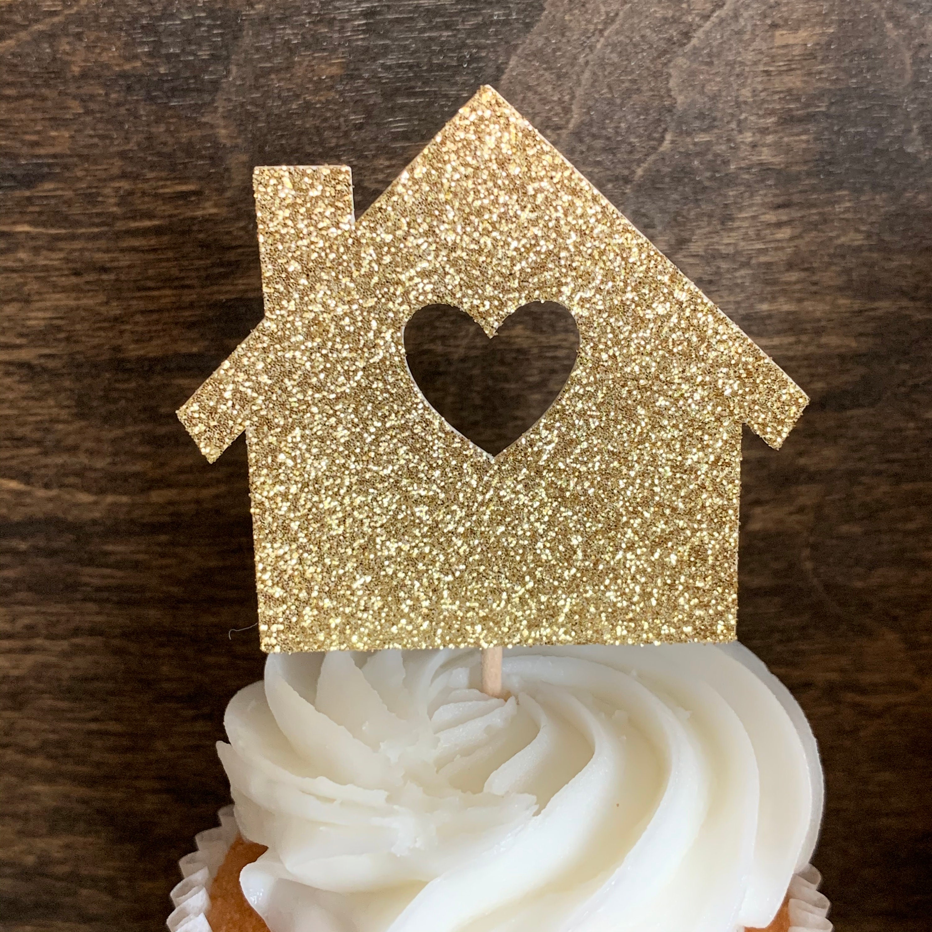 House Cupcake Toppers New Home Food Picks Housewarming Party - Etsy