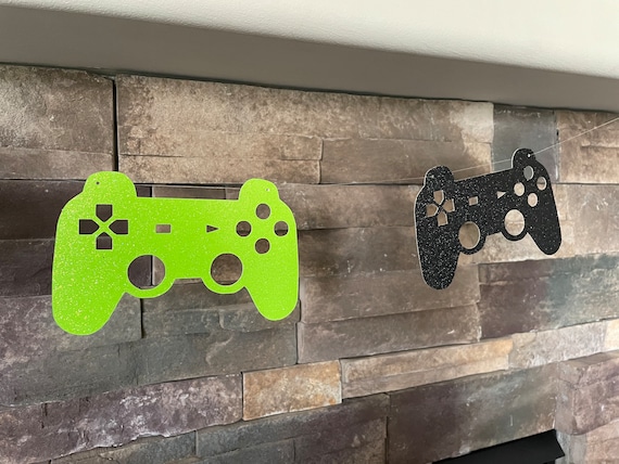 Video Game Controller Banner Level Birthday Banner Gamer - Etsy