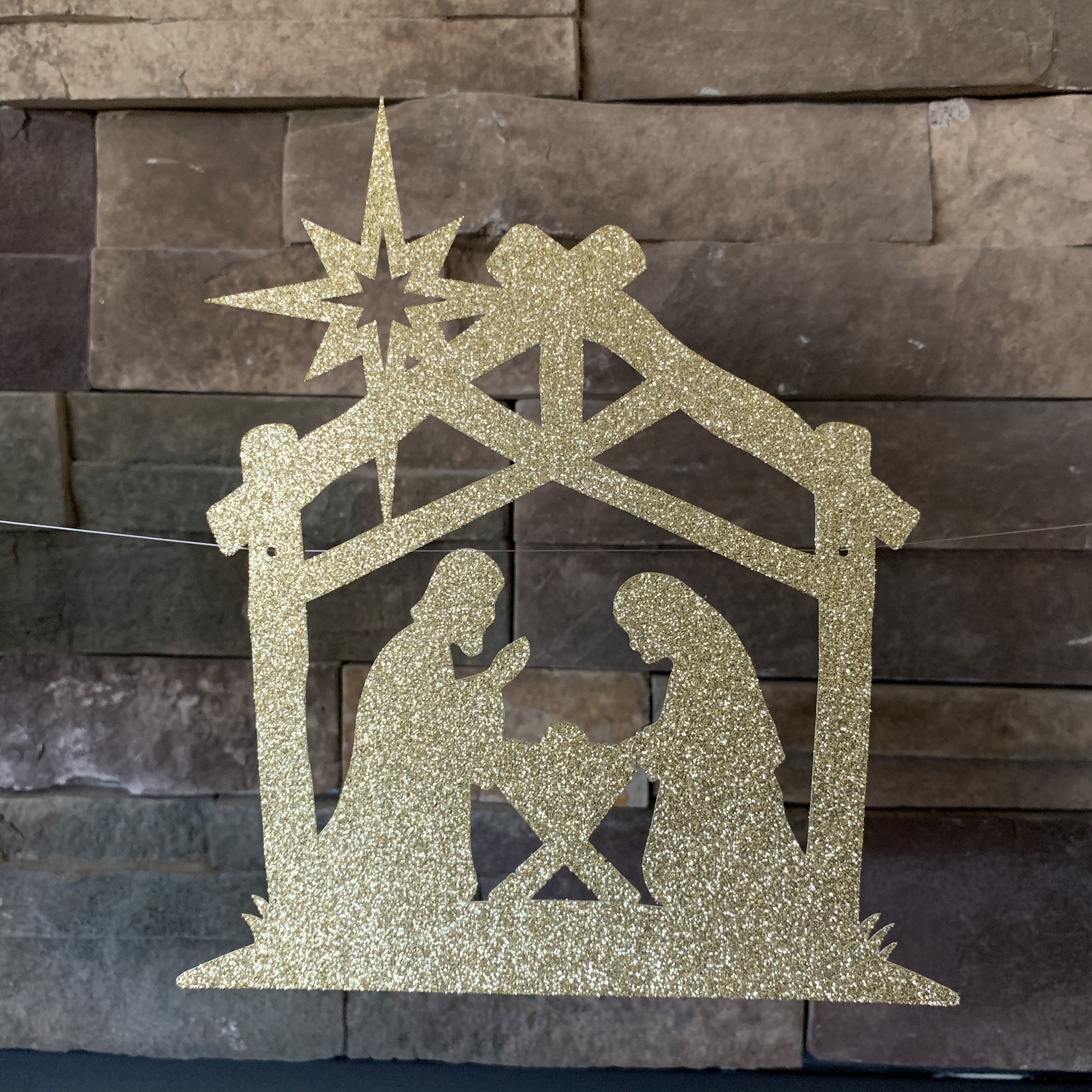 Nativity scene banner Christmas banner religious banner | Etsy