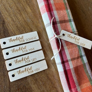 Personalized Napkin Tags, Thanksgiving Napkin Tags, Friendsgiving ...