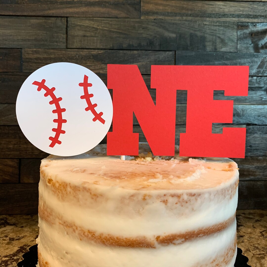 Baseball One Cake Topper, Baseball First Birthday, Baseball Birthday ...