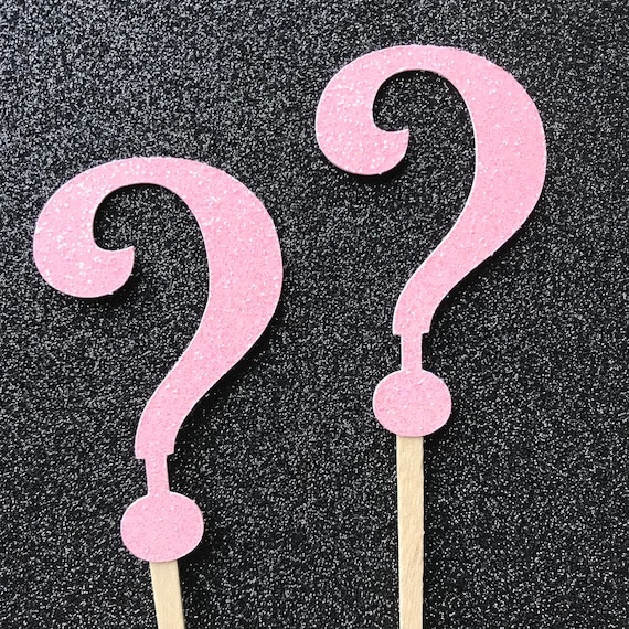 Question Mark Cupcake Toppers