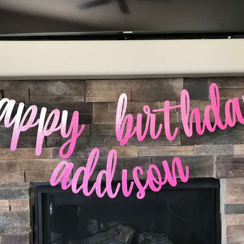 Birthday Name Sign - Etsy