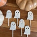 Ghost Cupcake Toppers, Ghost Toppers, Halloween Decorations, Baby ...