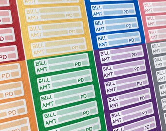Pay Bill Stickers - Etsy