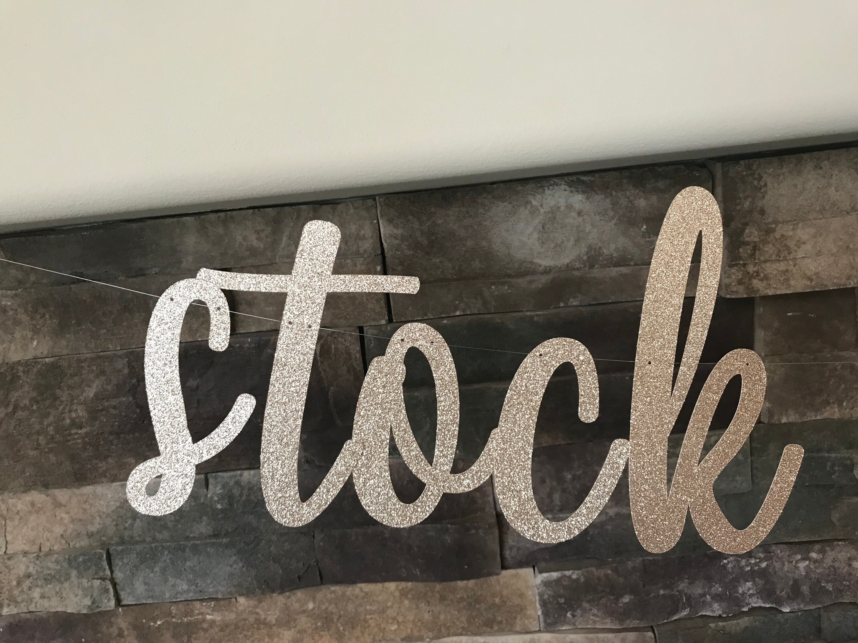 Stock the Bar Banner Stock the Bar Sign Couples Shower - Etsy