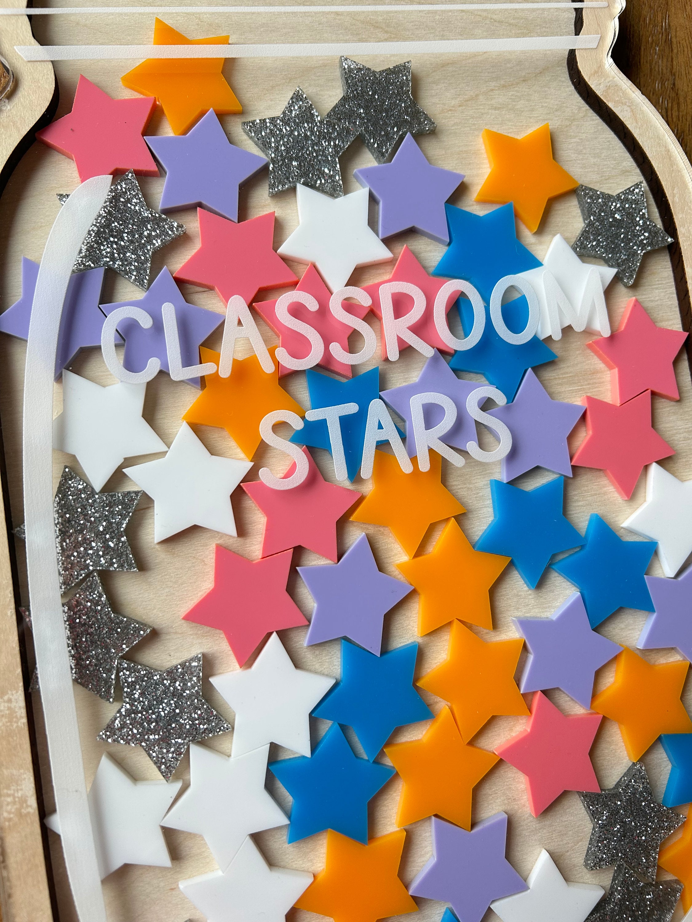 Personalized Jumbo Star Reward Jar: Classroom Incentive System - Etsy