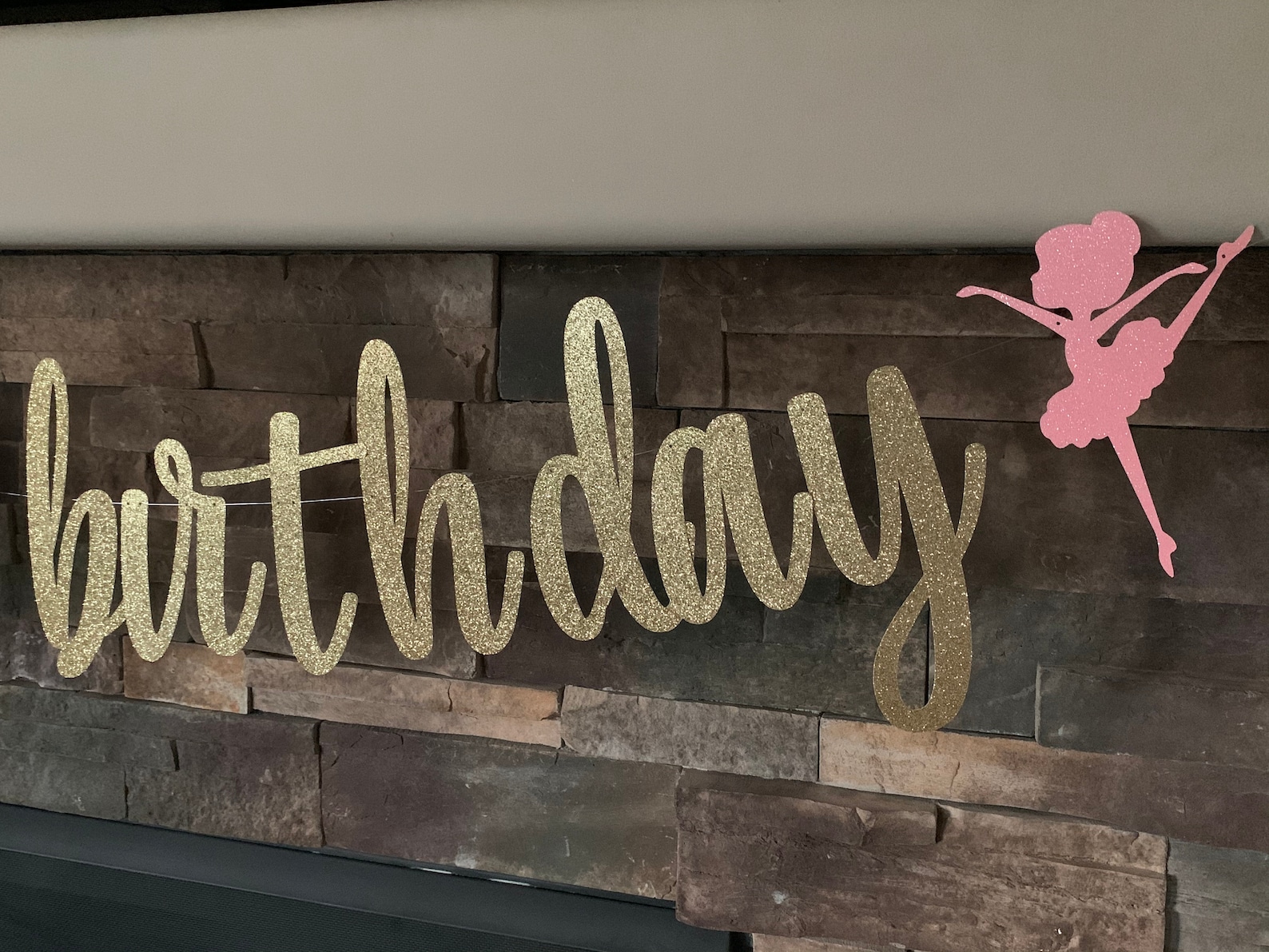 Ballerina Happy Birthday Banner Ballerina Banner Dance - Etsy