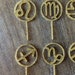 Zodiac Cupcake Toppers, Set of 6, Sagittarius, Capricorn, Aquarius ...