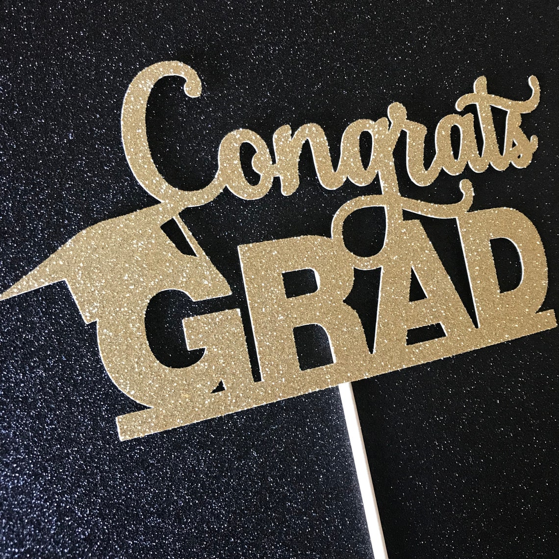 Graduation Cake Topper / Congrats Grad Cake Topper / | Etsy
