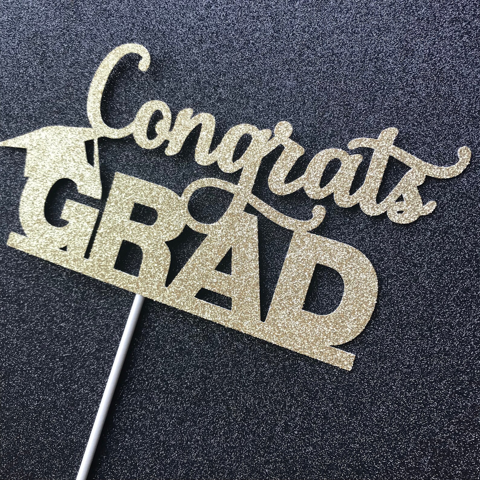 Graduation Cake Topper / Congrats Grad Cake Topper / | Etsy