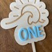Wave Cake Topper, Beach Themed Cake Topper, Surf Themed First Birthday ...